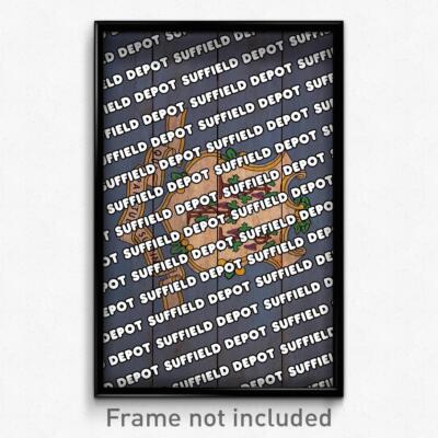 Suffield Depot Connecticut Poster (CT City Souvenir 11x17 Town Print ...