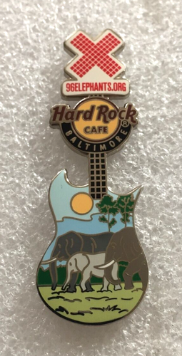 HARD ROCK CAFE BALTIMORE 2014 96 ELEPHANTS GUITAR SERIES PIN - LE 300 ...