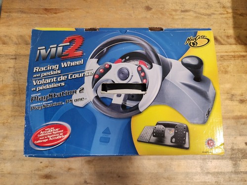 Mad Catz MC2 PS2 Racing Steering Wheel & Pedals & manual w/ Original ...