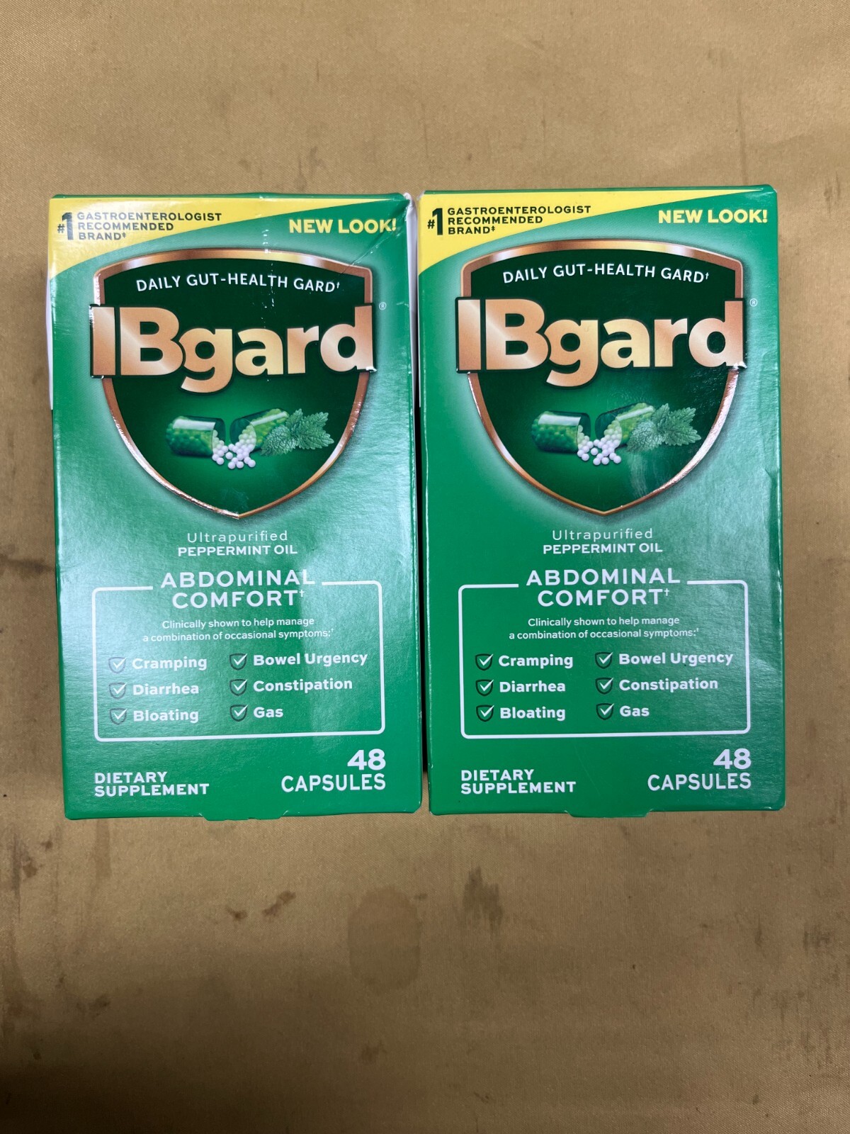 2 New IBgard Abdominal Comfort for IBS - 48 Capsules Each Box Exp. 05/ ...