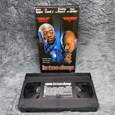 In Too Deep VHS VCR Video Tape Vivian Vance LL Cool J Crime Story Film ...