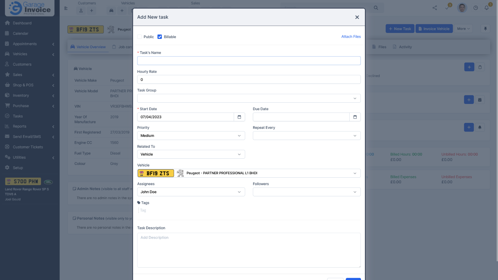 Car Garage & Workshop Management and Invoicing Software with ...