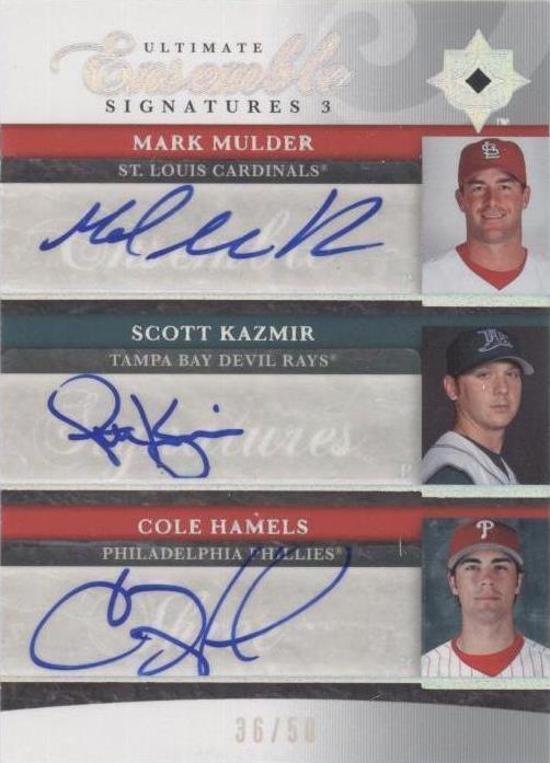 2006 Ultimate Collection - Ultimate Ensemble Signatures 3 Cole Hamels ...