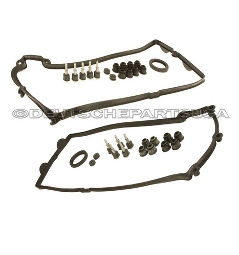 Valve Cover Gasket Gaskets 11127513194 + 11127513195 for BMW X5 E60 E63 ...
