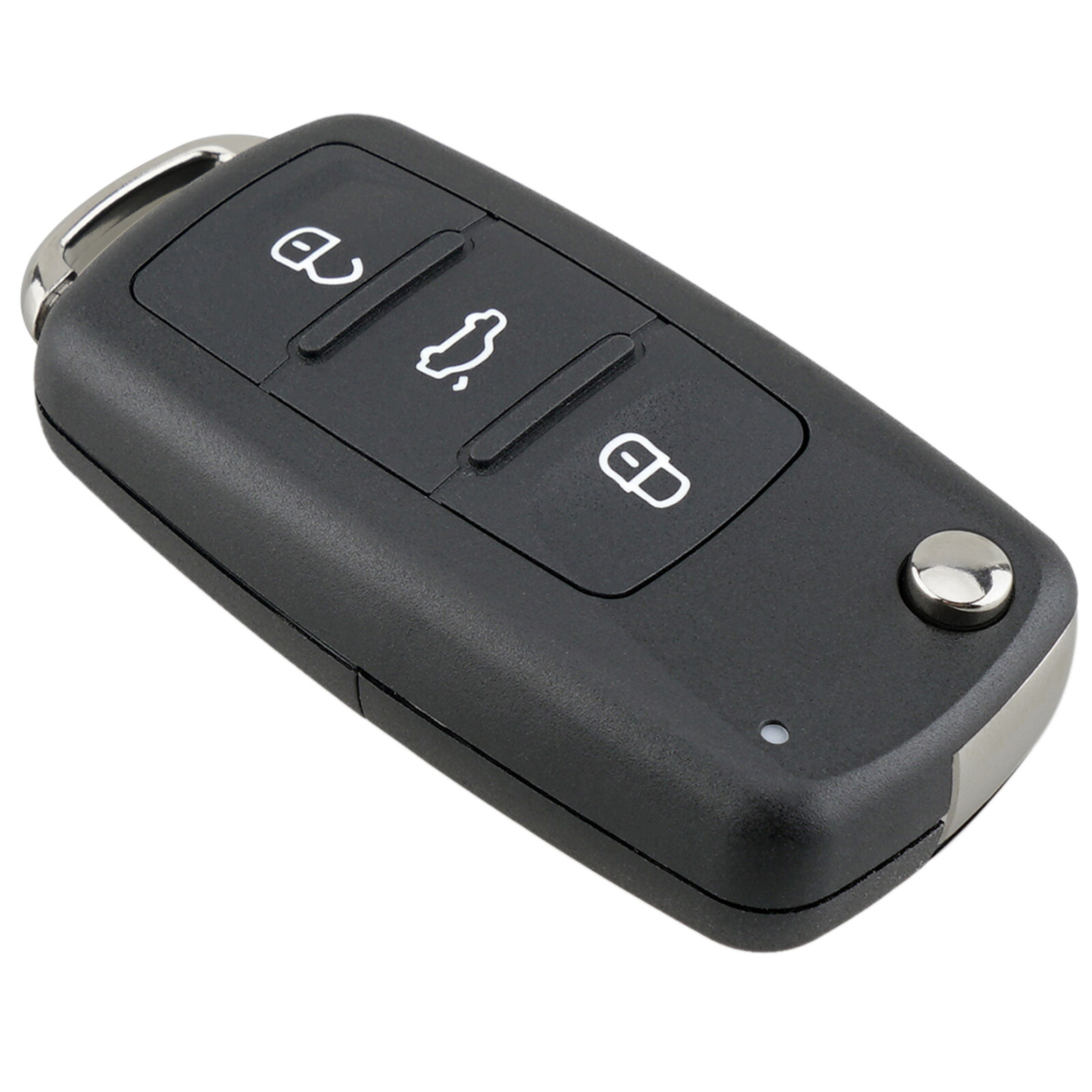 3 Button Flip Remote Smart Key Case Cover Shell For VW Polo Golf Tiguan ...