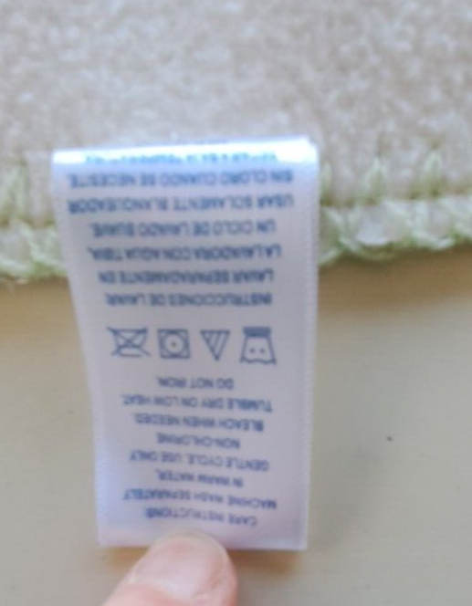 Baby Connection Peek a Boo Teddy Bear Fleece Green Edge Stitches 30x40 ...