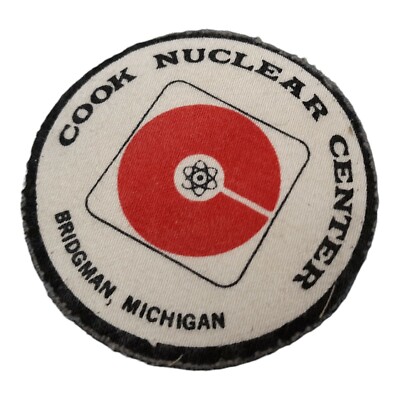 Cook Nuclear Center Bridgman MI Michigan 3" Cotton Canvas Patch | eBay