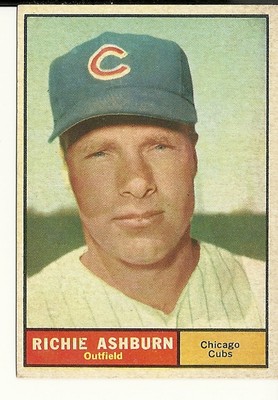 1961 Topps #88 Richie Ashburn Cubs NR-MT Nice card HOF, Set Break | eBay