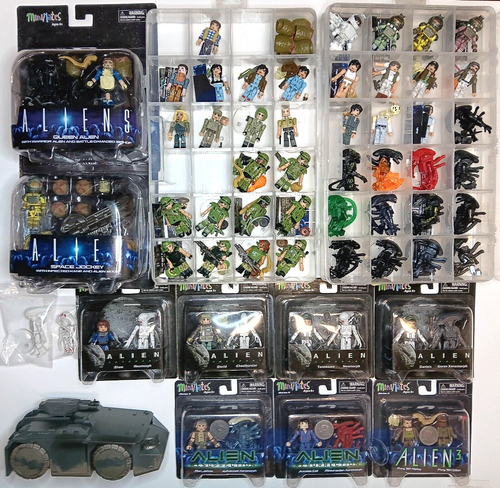 Minimates Aliens Lot 62 Figures APC Colonial Marines Alien Queen + Rare ...