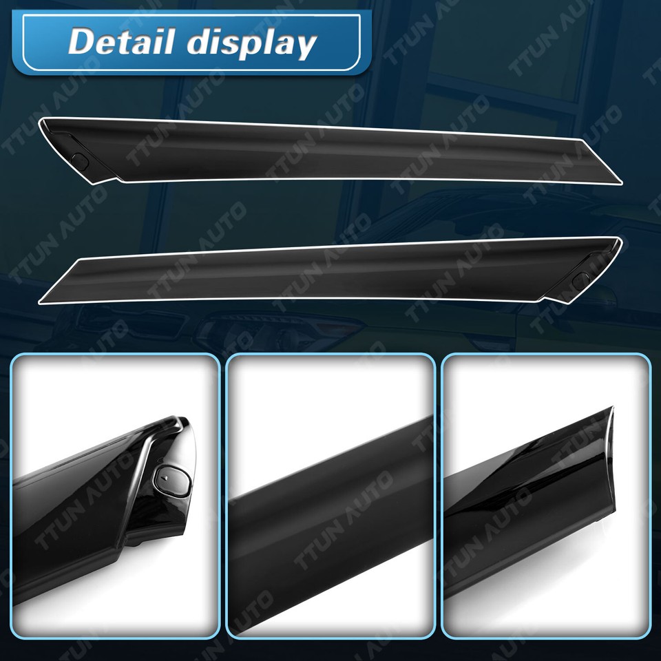 Pair For 2014-2019 Kia Soul Windshield A Pillar Molding Garnish Trim ...