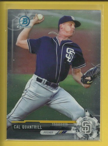 Cal Quantrill RC 2017 Bowman Chrome Prospects Rookie Card Padres ...