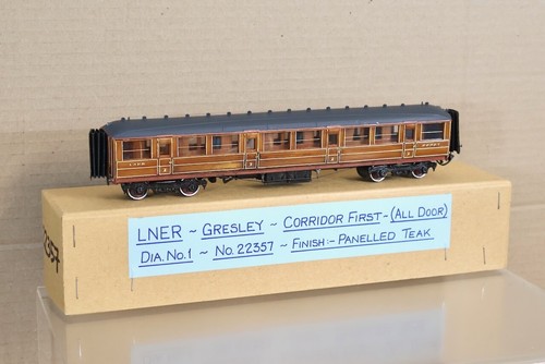 Ian Kirk Chivers Kit Construit Lner 1st Classe Corridor Coach 22537 Ol ...