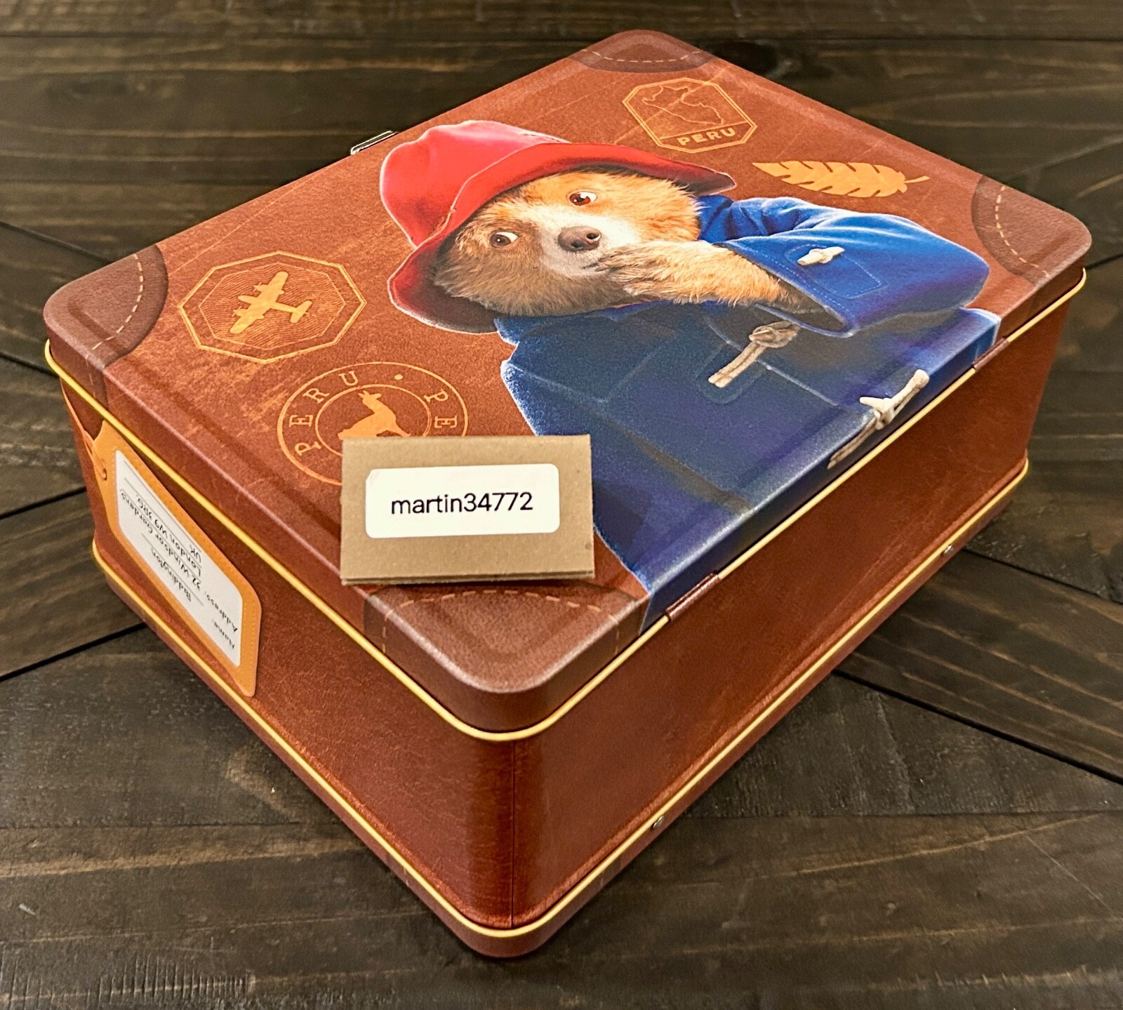 New Paddington Bear in Peru Suitcase Popcorn Bucket Tin Cinemark AMC ...