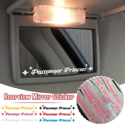 Passenger Princess Star Car Mirror Sticker Decal Rear View Mirror Decor ...