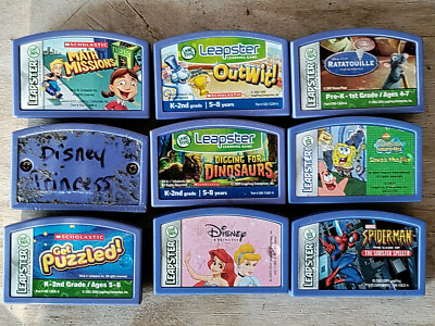 LeapFrog LeapPad LEAPSTER EXPLORER - 9 - Game Cartridges LOT | eBay