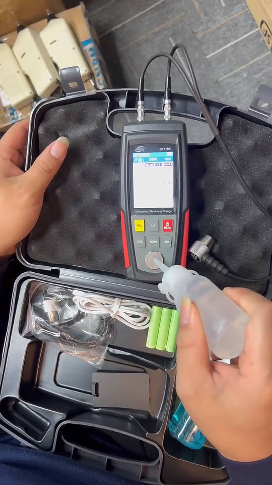 Smart Sensor Ultrasonic Thickness Gauge Sound Velocity Meter 225mm ...