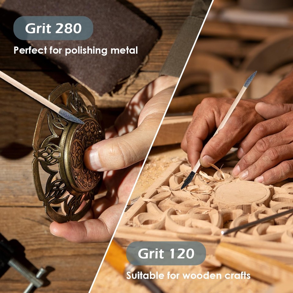 Sanding Sticks 50 Pcs, Double-Ended Sanding Tools for Wood & Plastic ...