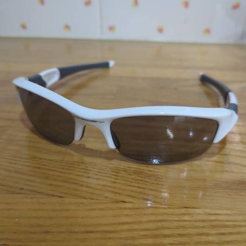 Oakley Flak Jacket sunglasses White/Gray 03-882j with hard case ...