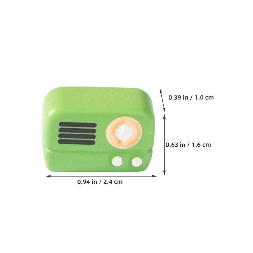 Vintage Style Tiny Radio Retro Alarm Clock Mini House Computer Models ...
