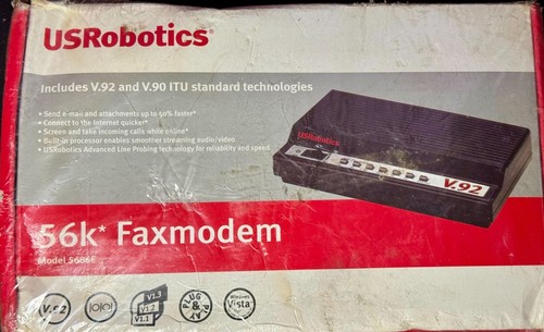 FACTORY SEALED US Robotics 56K Modem/ Fax/ USR5686E NOS | eBay