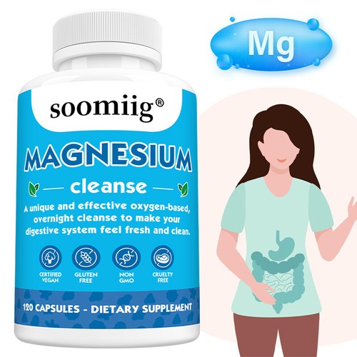 Magnesium Capsules - Promotes Healthy Digestive, Supports Intestinal ...
