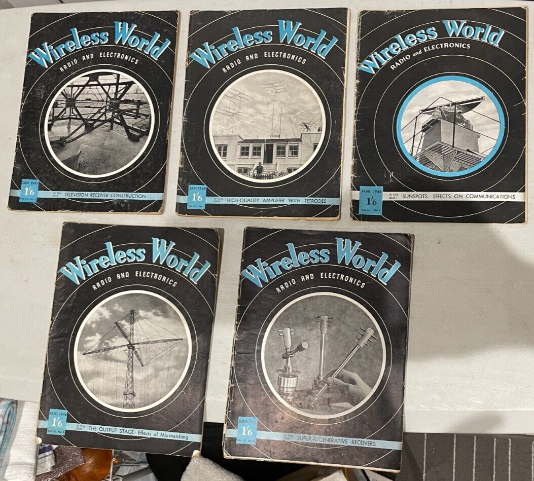 5 Vintage wireless world magazines 1946 - 1948 | eBay