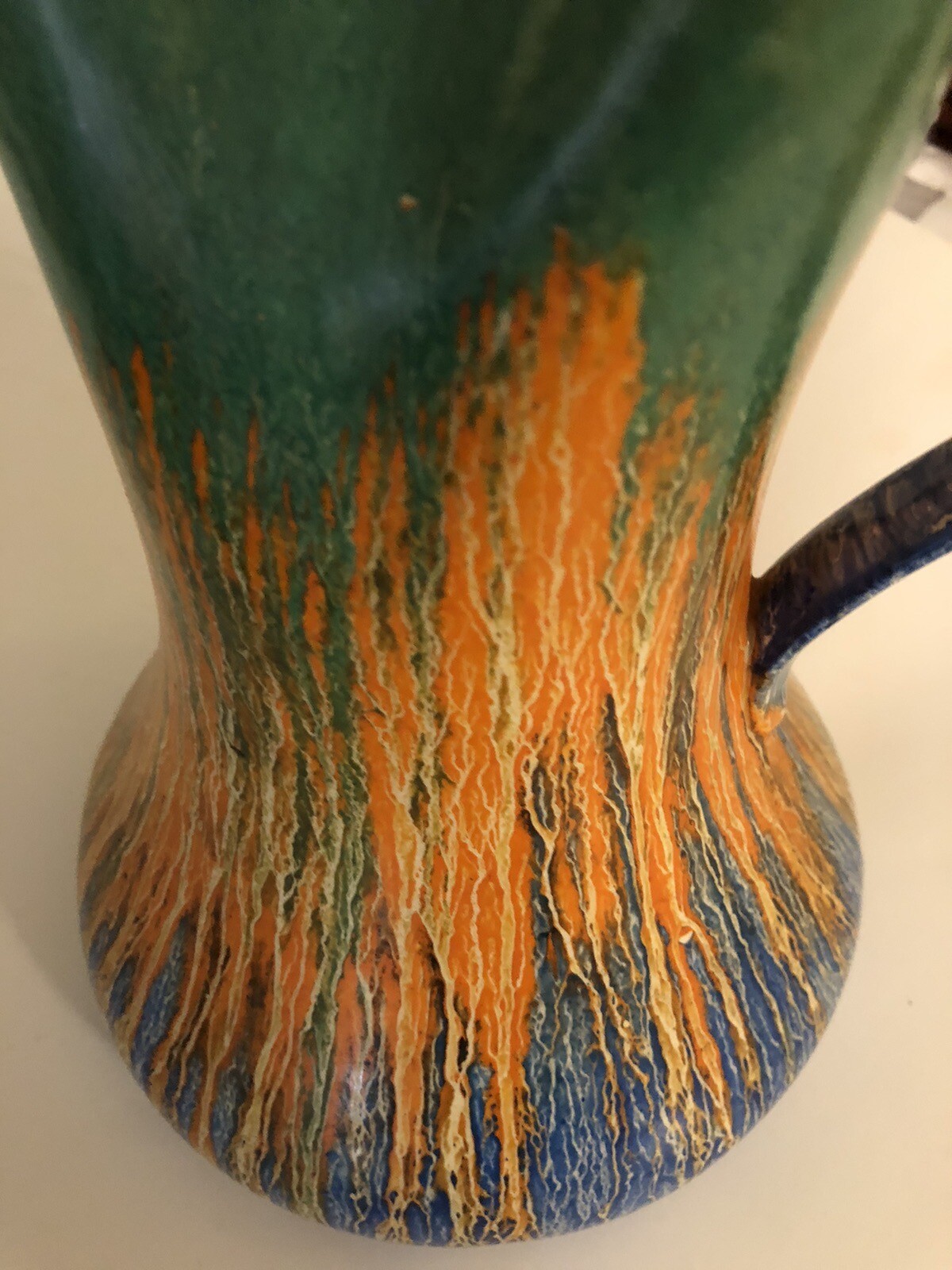 Wadeheath Orcadia Ware Iconic Pinch Neck Jug Pitcher Drip Glaze 1928 ...