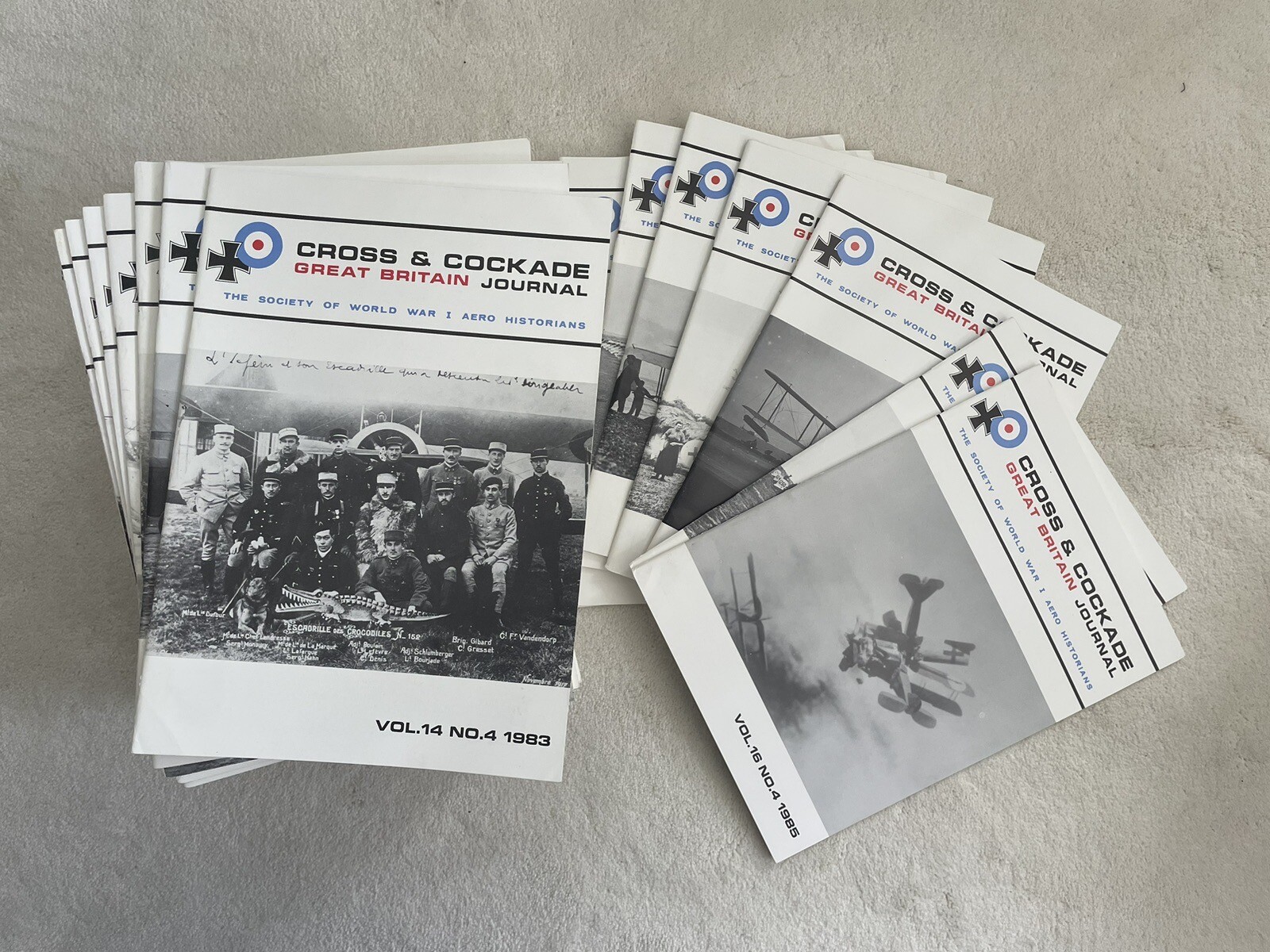 Cross And Cockade Great Britain Vol 2-16 Complete 1971-1985, Vol 1 1&4 ...