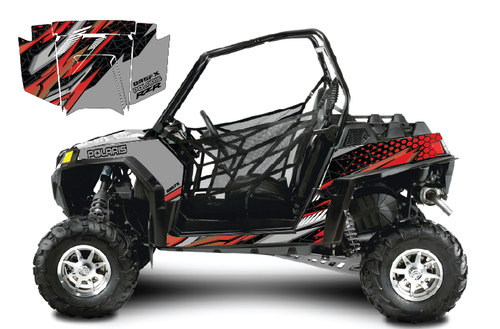 2011 - 2013 Polaris RZR 900 Graphics Kit D57-2 Red | eBay