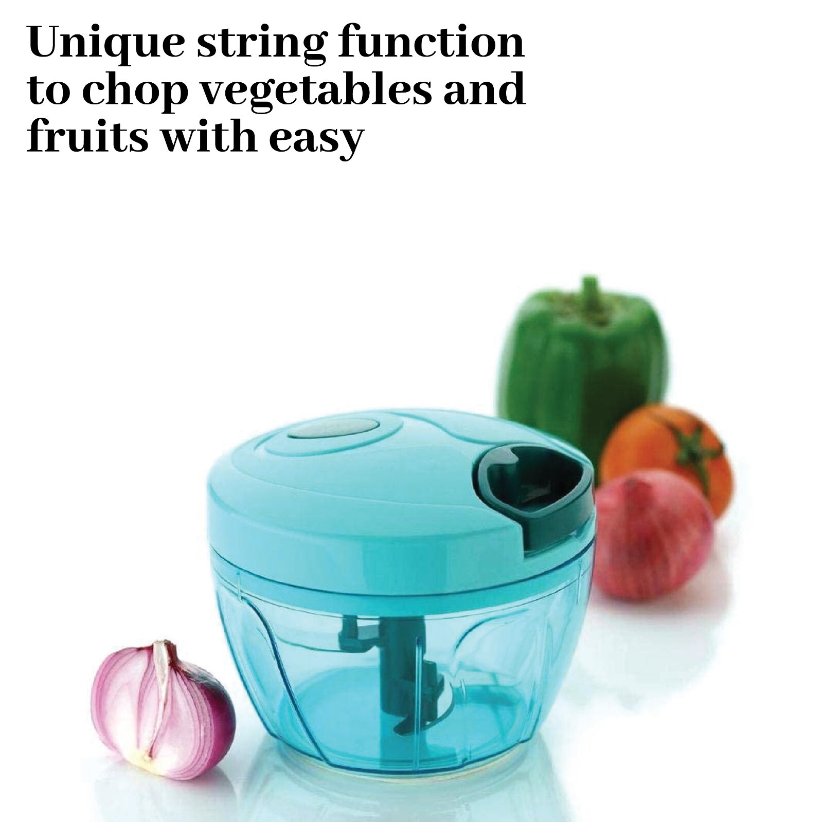 Hand Manual Food Chopper Portable Processor Kitchen Mini Pull String ...