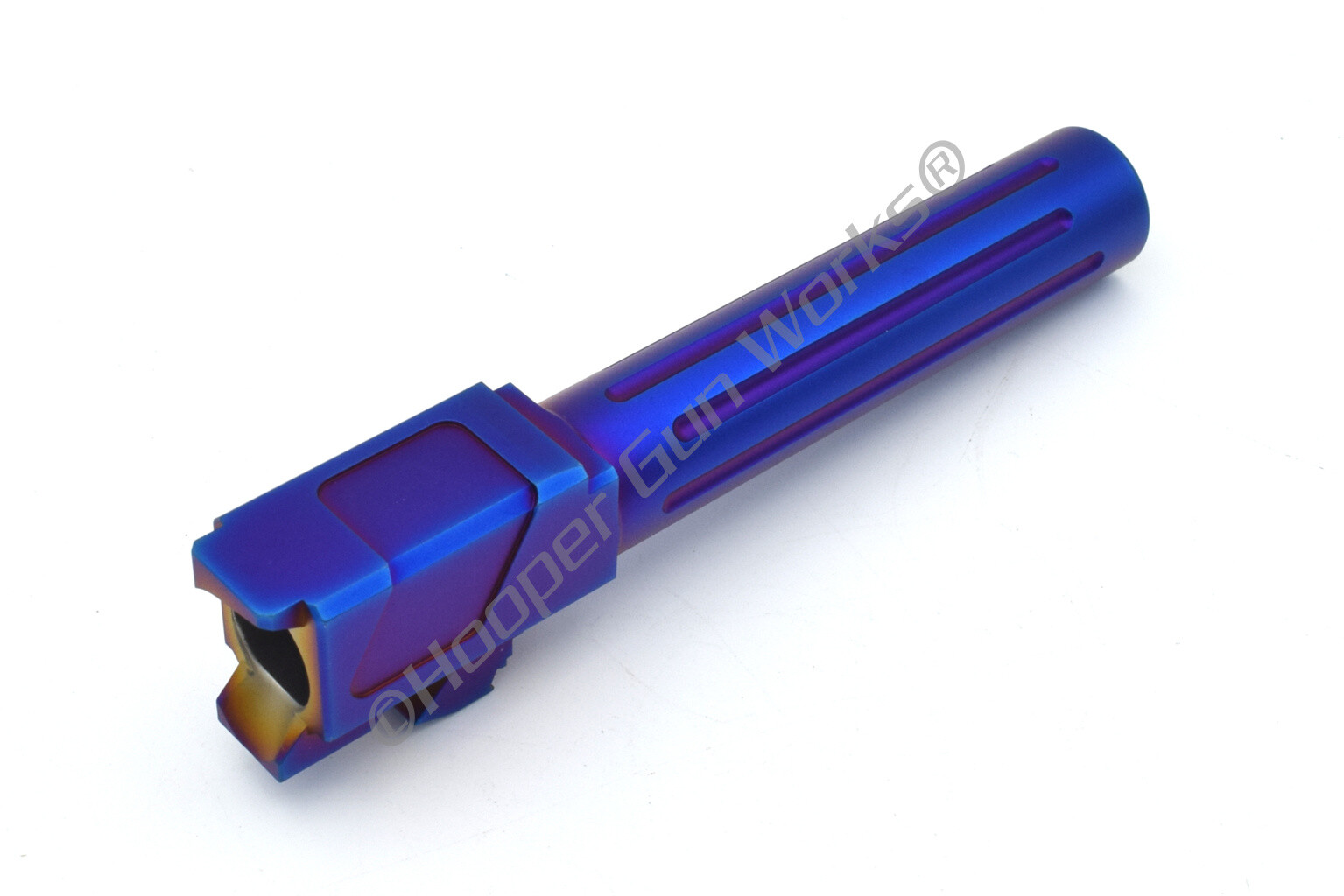 HGW Titan Fluted Pocketed Barrel for Glock 23 40SW Stock Length SS Blue ...