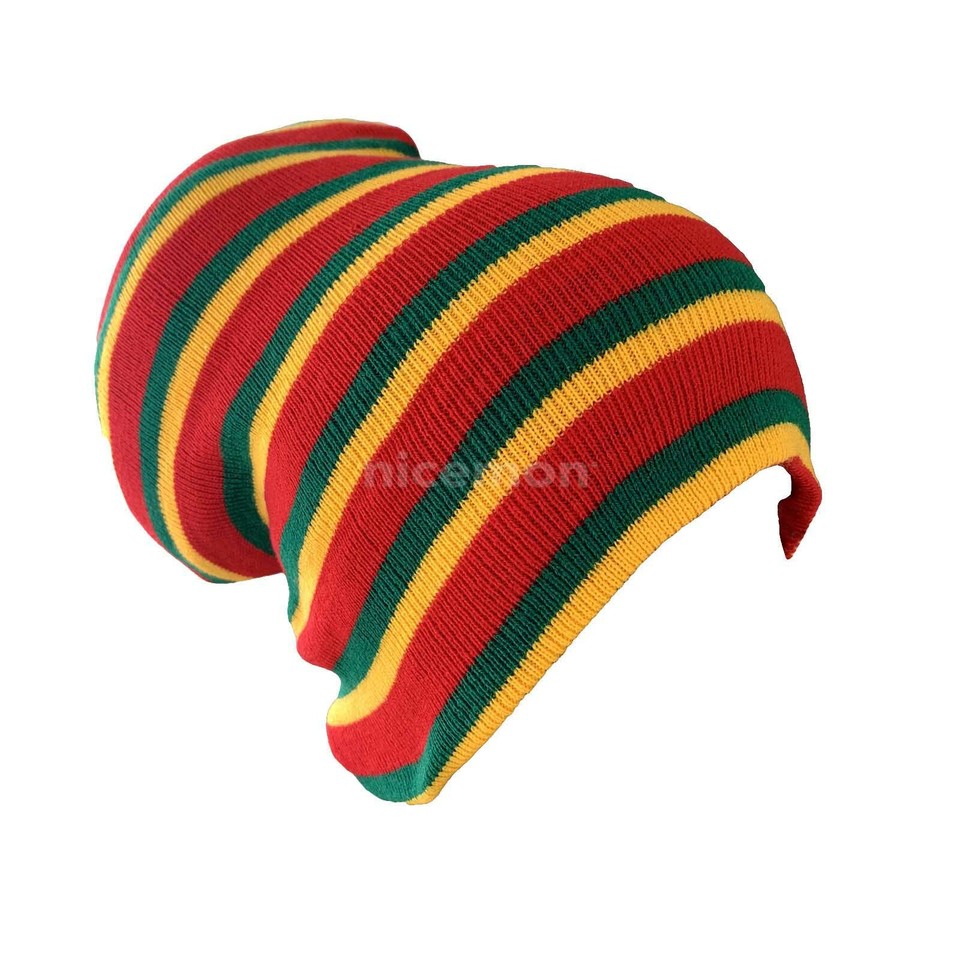 Rasta Reggae Tam Beanie Cap Hat Roots Vibrations Africa Jamaica ...
