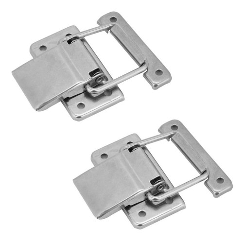 2Pcs Stainless Steel Toggle Hasp All Kinds of Boxes Barrels | eBay ...