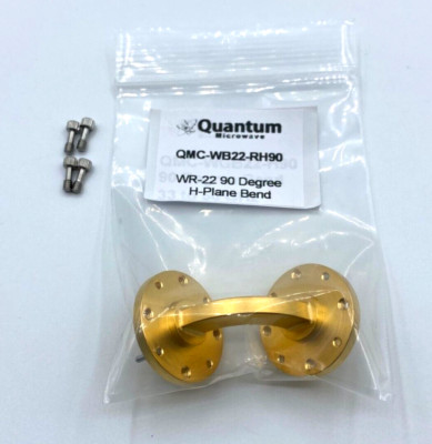 WR-22 Waveguide Bend - 90 Degree H-Plane Bend Gold Plated | eBay