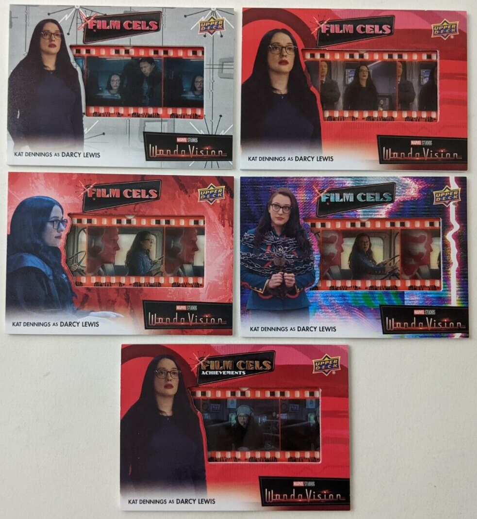 Kat Dennings Darcy Lewis WandaVision Film Cels Card SET 2022 Upper Deck ...