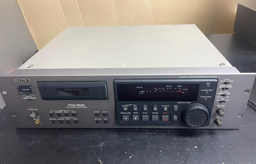 Sony PCM-R500 DAT Recorder SBM XLR Coaxial Digital Audio Deck Fully ...