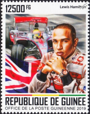 LEWIS HAMILTON & McLaren Mercedes Formula One F1 GP Car Driver Stamp ...