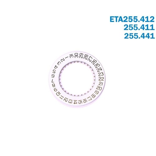 Eta Date disk for movement 255.412 or 255.411 or 255.441, white disk ...