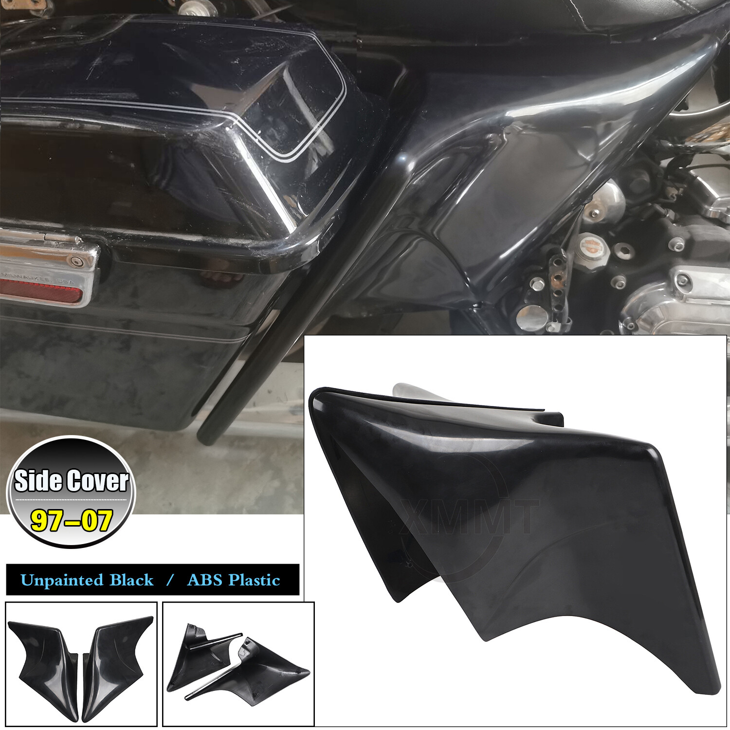 Stretched Extended Side Cover For Harley Electra Glide FLHT Ultra ...