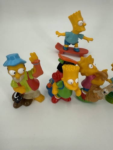 1990 The Simpsons BART HOMER LISA MAGGIE MARGE Pencil Topper Figure ...