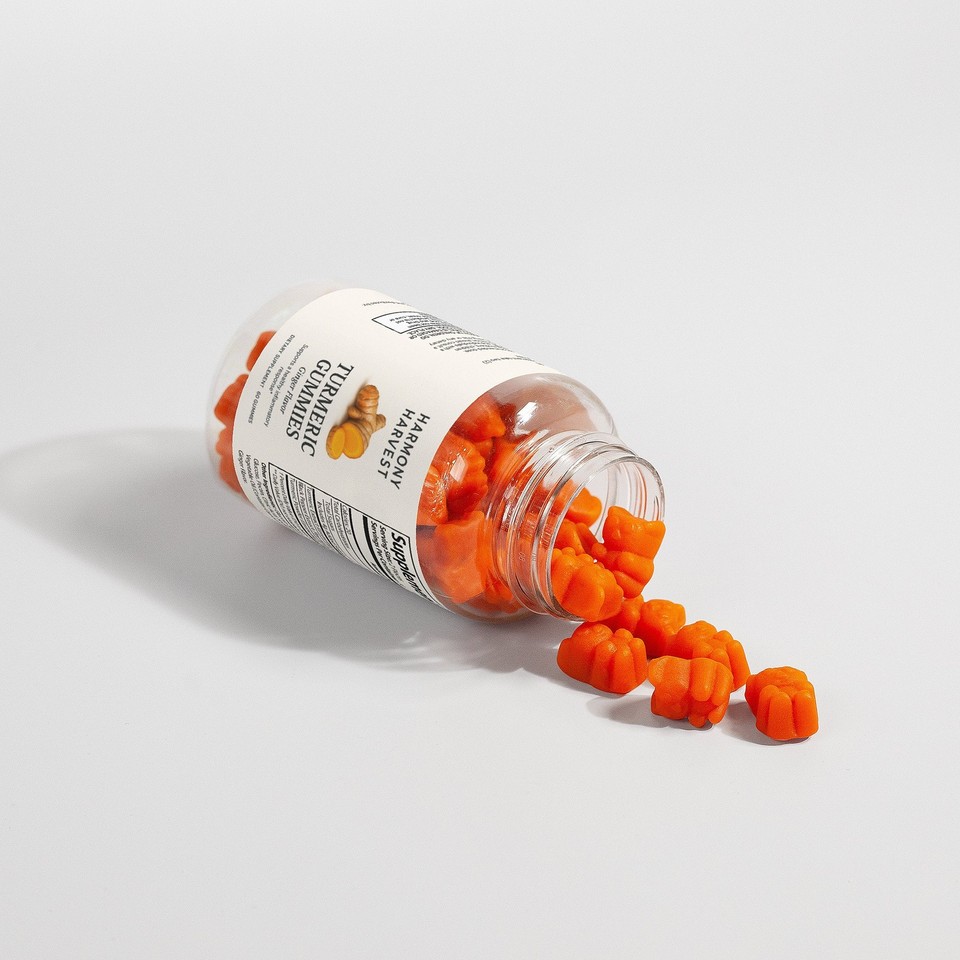 Joint Pain Relief Gummies 60 Turmeric + Ginger for Stiffness USA High ...