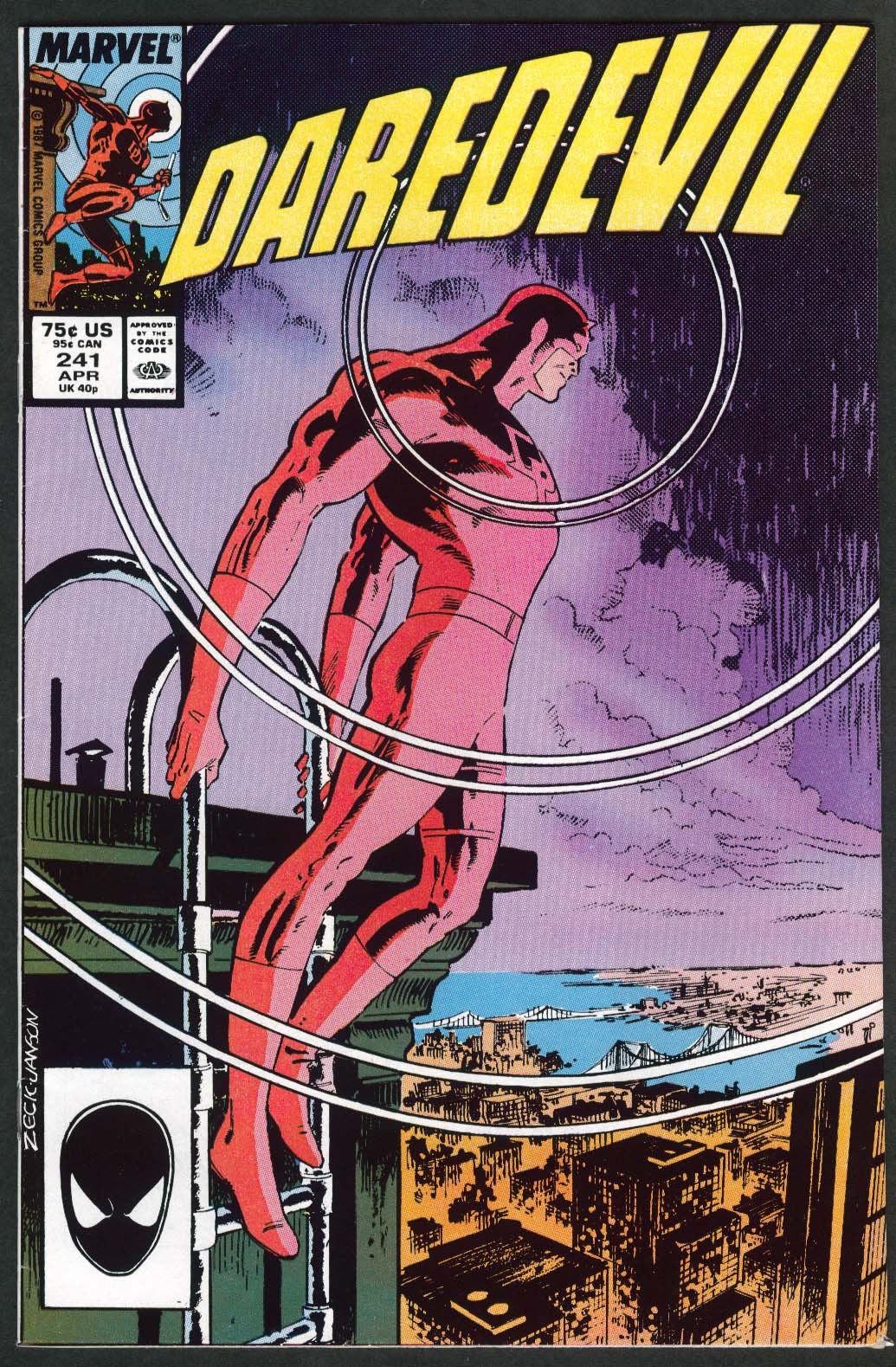 DAREDEVIL #241 Marvel comic book 4 1987 M&M's; Dungeons & Dragons ads ...