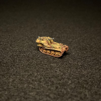 1x PAINTED GHQ 6mm 1/285 Micro Armour German FLAKPANZER 38(t) M TANK ...