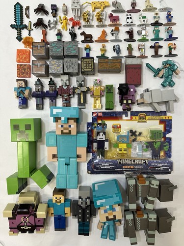 Minecraft Figures Animals Accessories Blocks Huge Lot | eBay