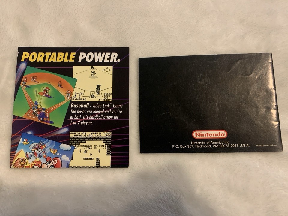 Super Mario Land 1 Nintendo Gameboy Game Boy Complete in Box CIB NICE ...