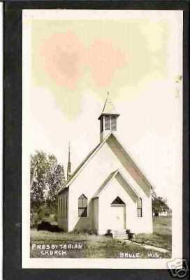 Brule Wisconsin 40s RPPC Old Presbyterian Church WI | eBay
