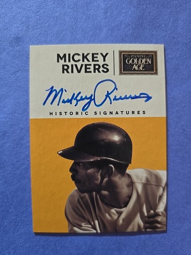 2014 Panini Golden Age Historic Signatures #MIC Mickey Rivers Autograph ...