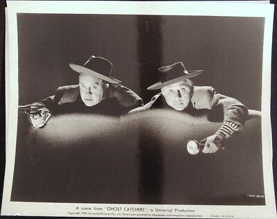 Ghost Catchers 8 x 10 Still 1944 Ole Olsen Chic Johnson holding gun ...