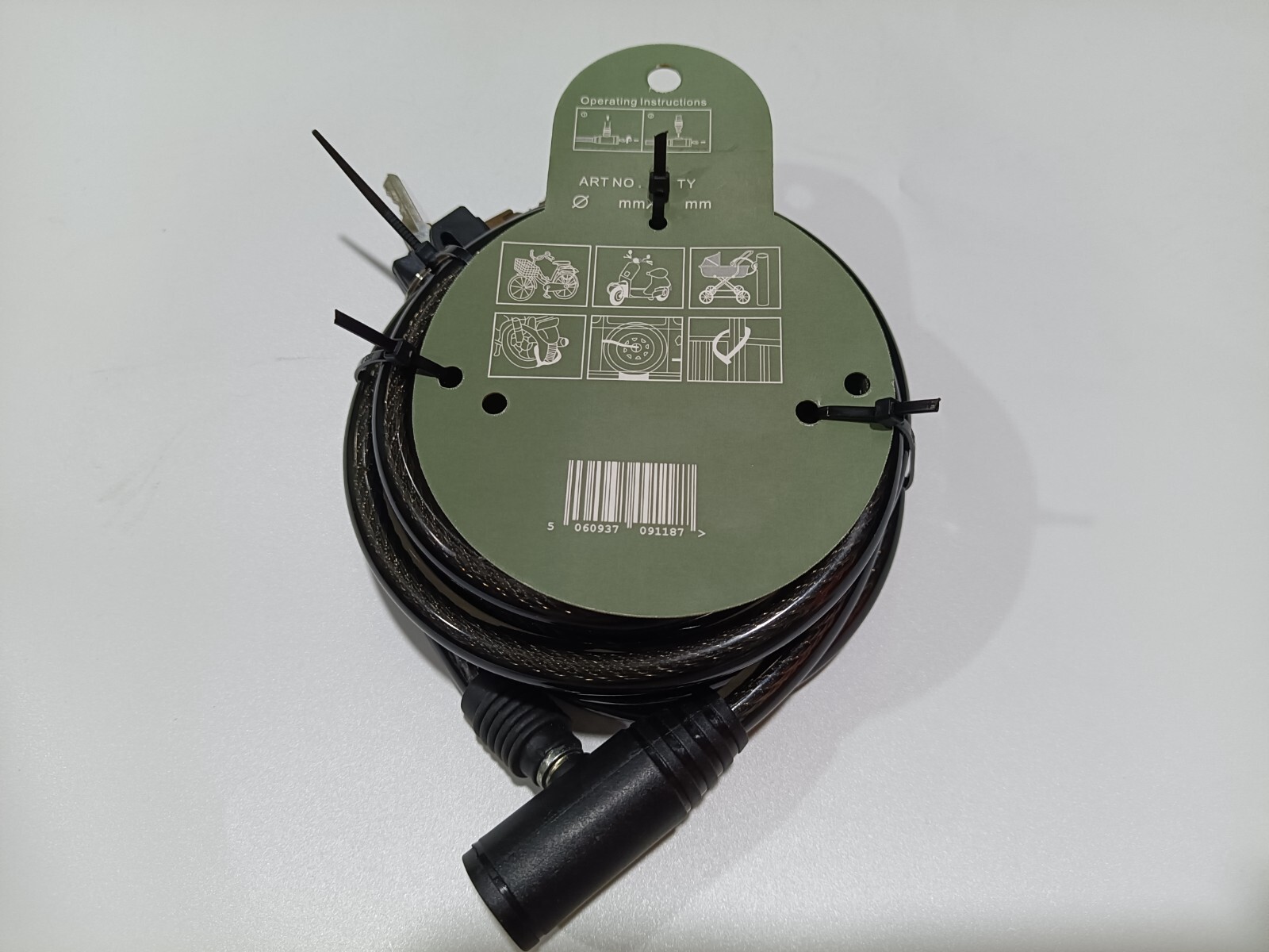 Anti-theft Security Cable Lock for rifle / shotgun / airgun 1cm wide, 2 ...