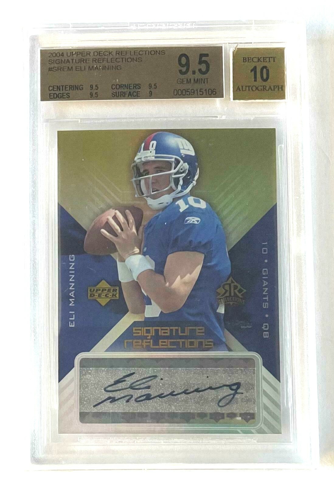 Eli Manning | Autographed Football Memorabilia & NFL Merchandise